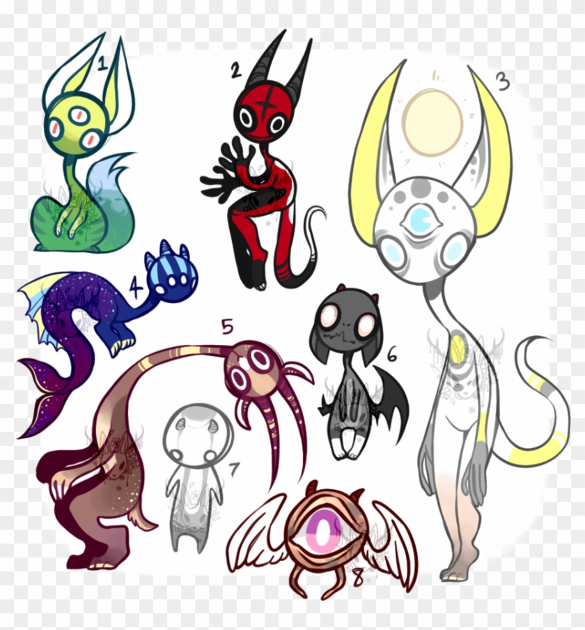 Creepy Creature Adopts 5 [moved] By Operahouseghost - Cartoon - Free ...